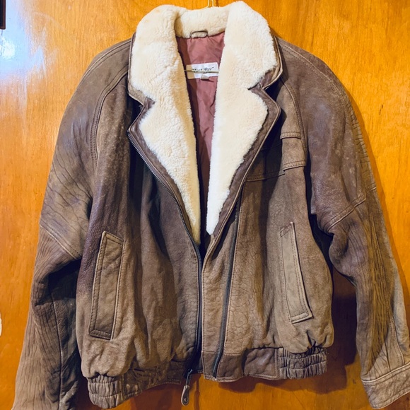 west bay | Jackets & Coats | Vintage Leather Jacket | Poshmark